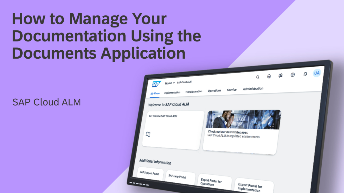 SAP Video - How to Manage Your Documentation Using the Documents ...
