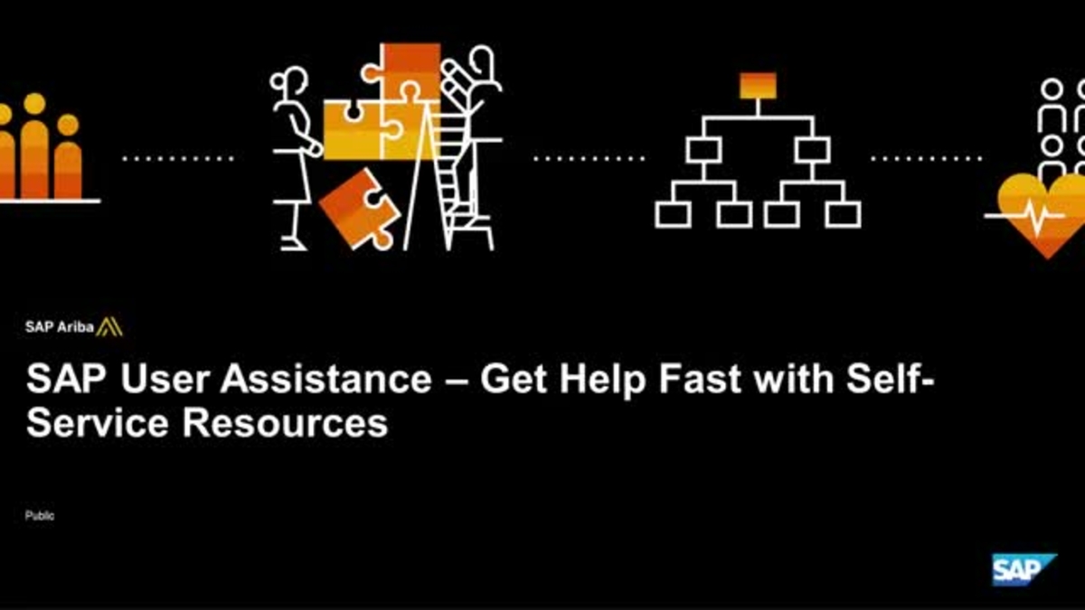 SAP Video - SAP User Assistance - Get Help Fast with Self-Service Resources