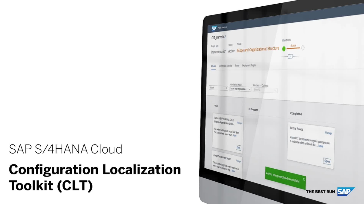 SAP Video - Localization as a Self-Service for SAP S/4HANA Cloud (CLT)