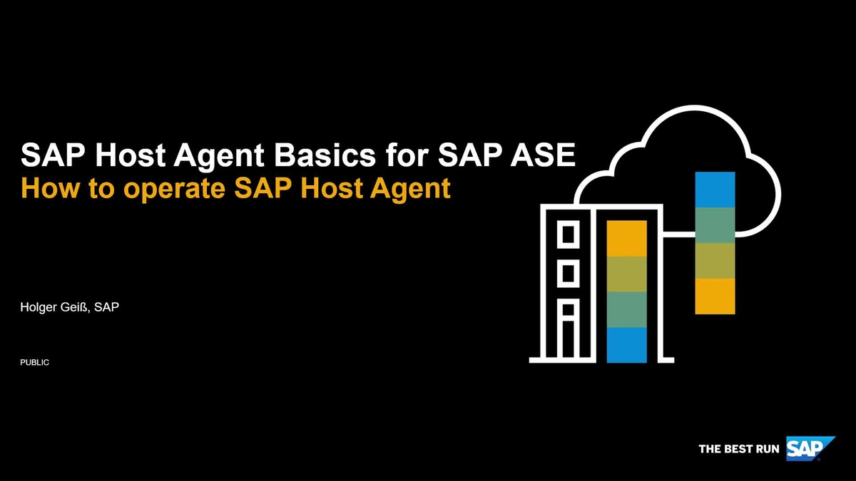 SAP Video - How to Operate SAP Host Agent