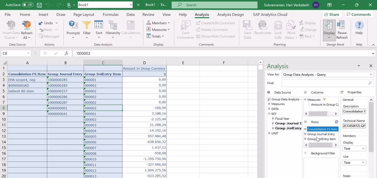 SAP Video - SAP Analysis for Microsoft Office - Universal Display ...