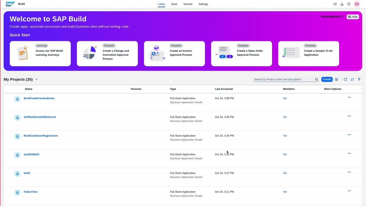 SAP Video - SAP Build Code