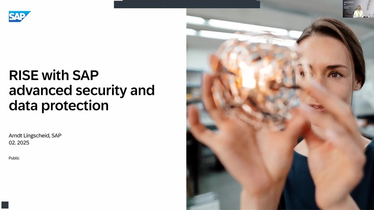 SAP Video - RISE with SAP Advanced Security and Data Protection - APJ