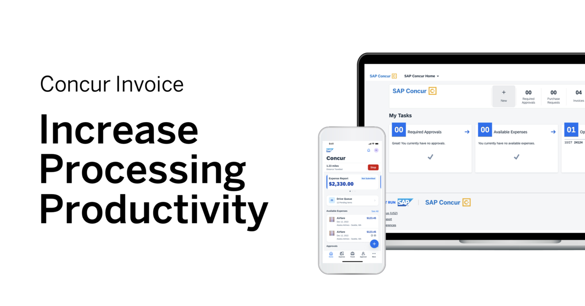 SAP Video - Concur Invoice | Increase Processing Productivity | Demo Bite