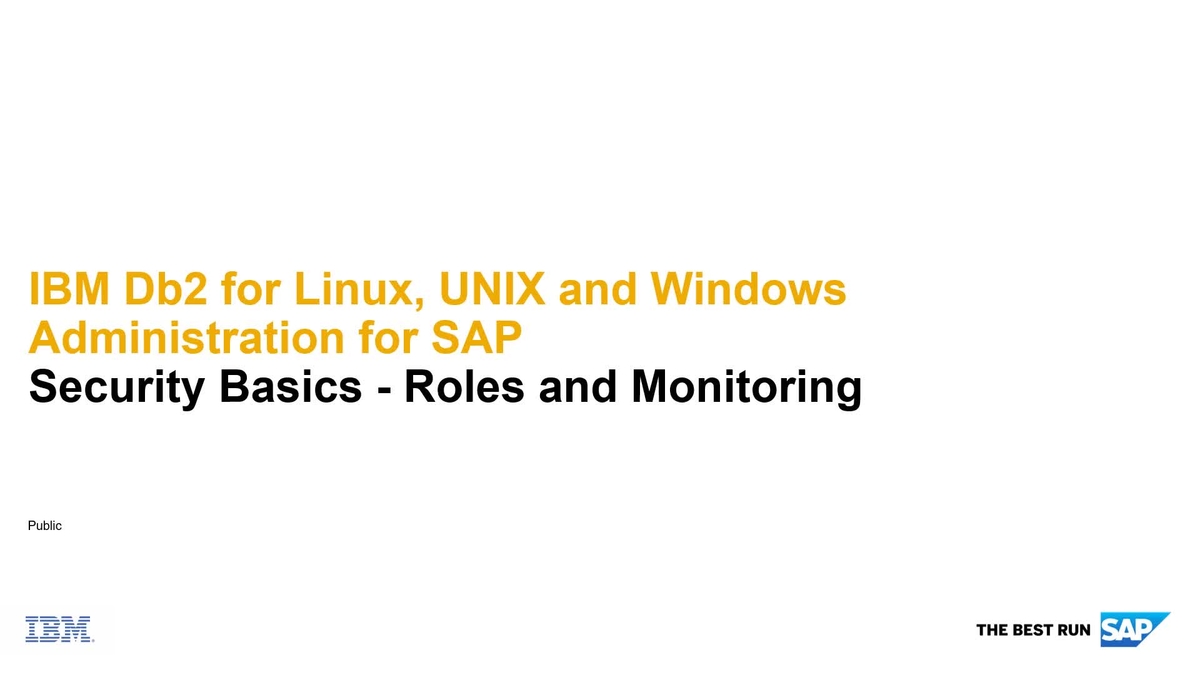SAP Video - Security Basics: Roles