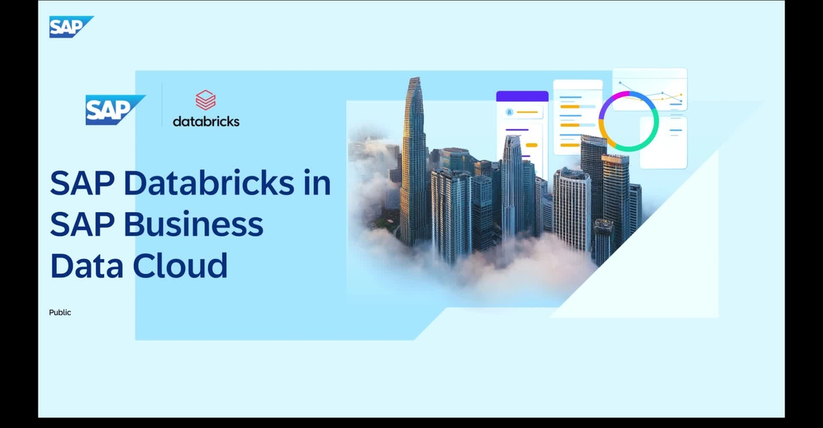 SAP Video - SAP Databricks in SAP Business Data Cloud demo