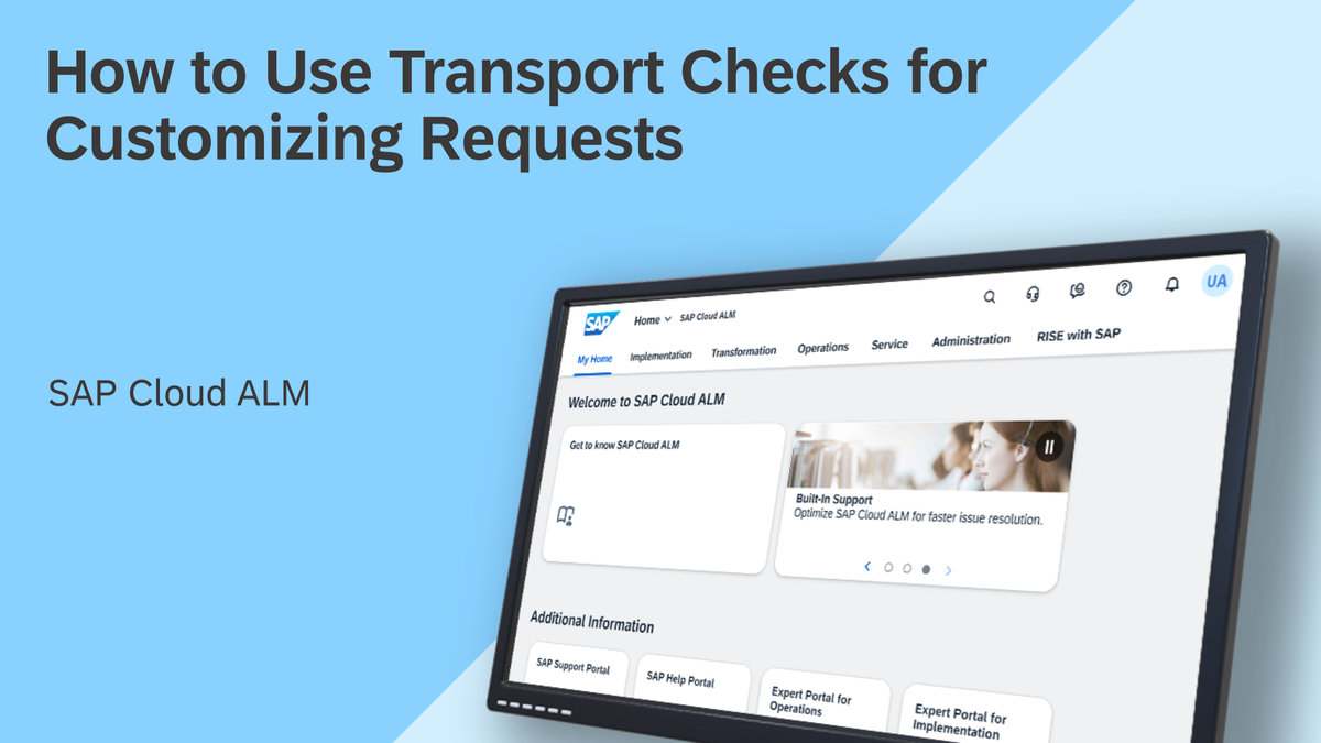 SAP Video - How to Use Transport Checks for Customizing Requests