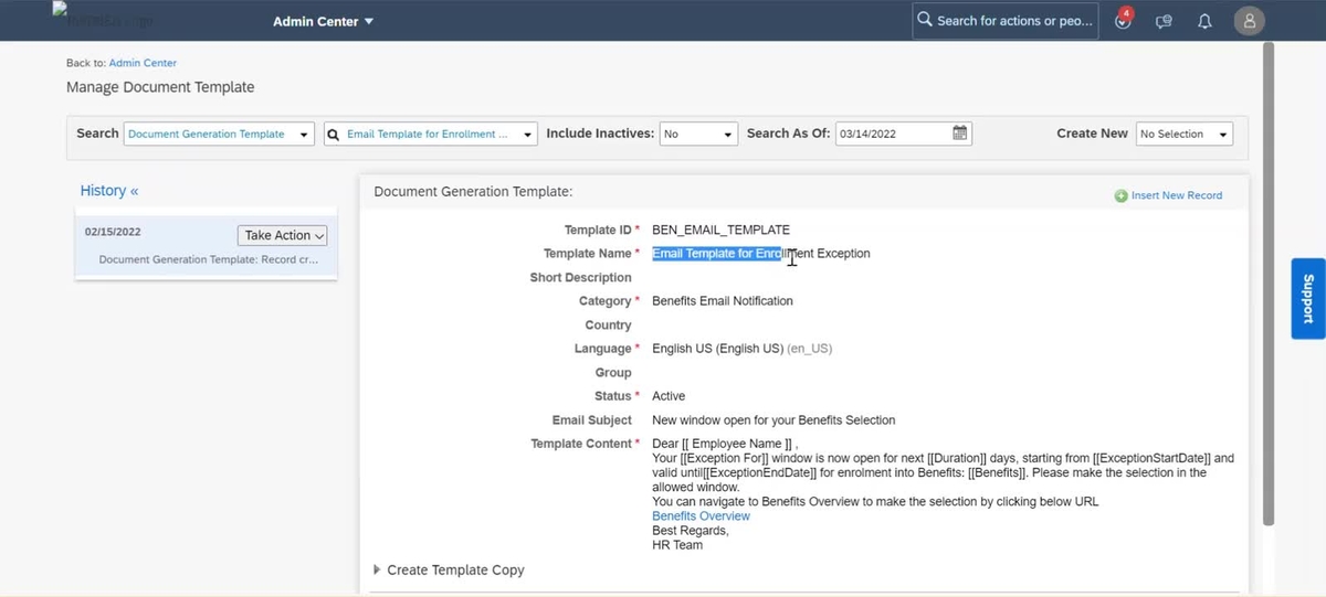 SAP Video - Enable Email Notification for Benefits Exception