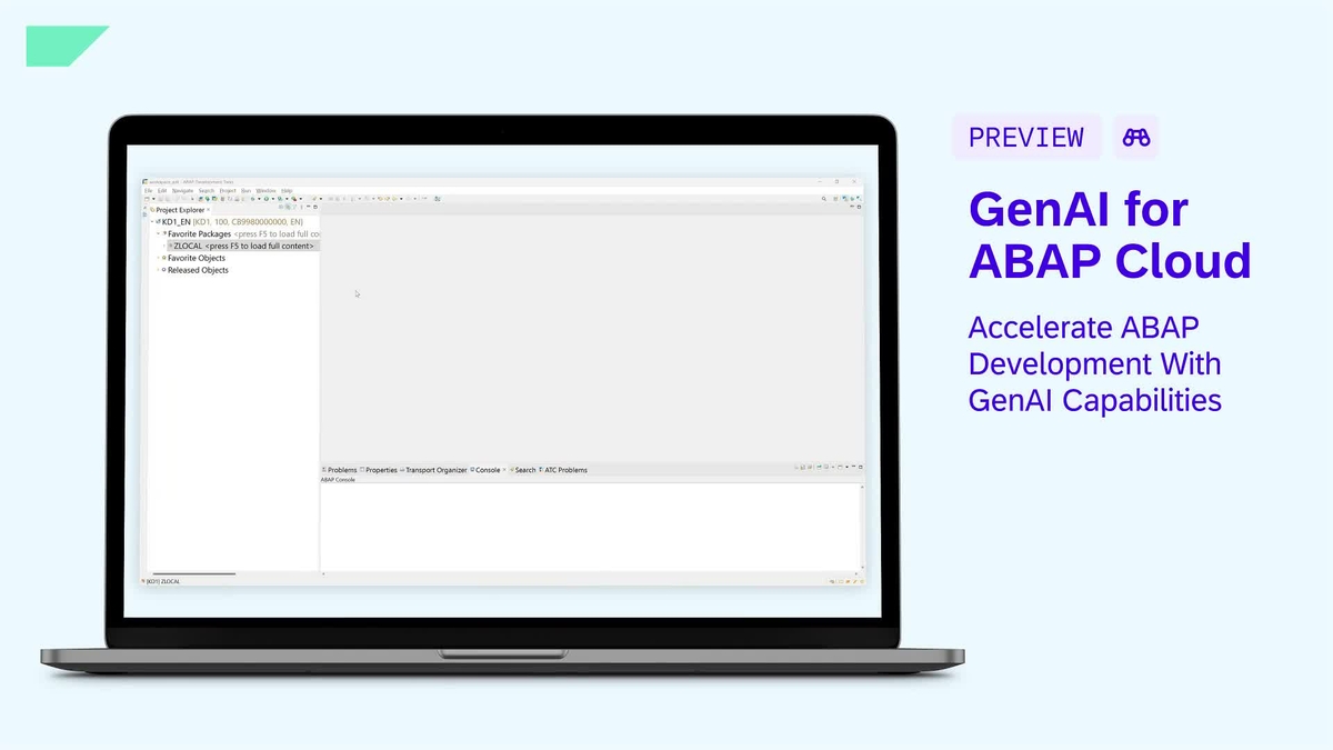SAP Video - AI-assisted ABAP Cloud programming