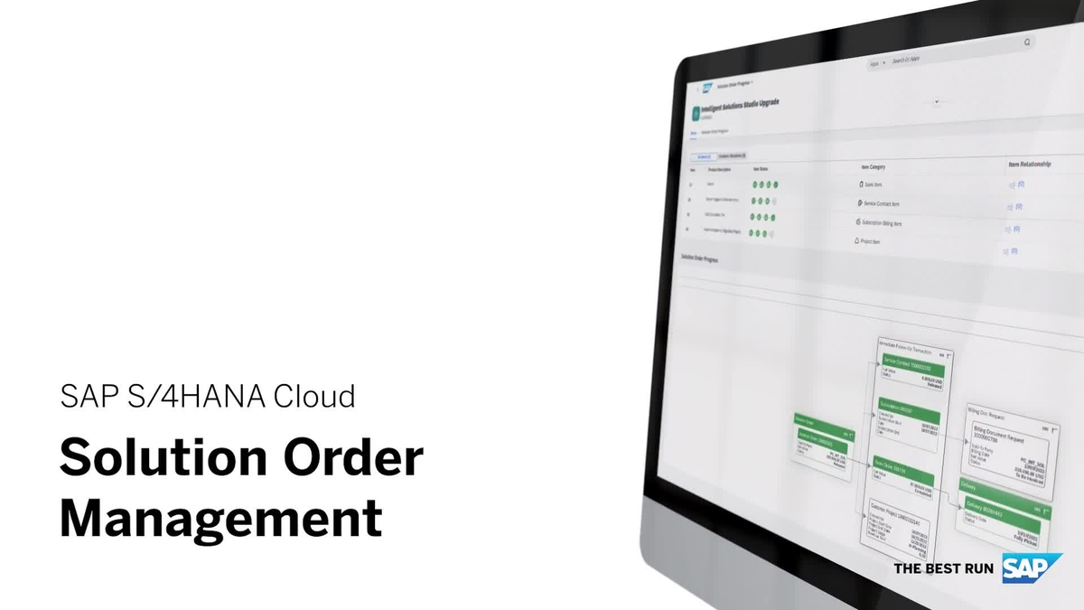 SAP Video - S/4HANA Cloud, public edition: Solution Order Management ...