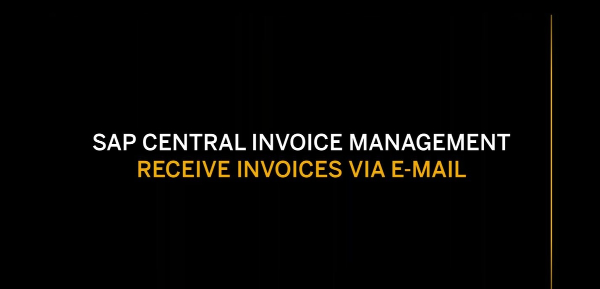 SAP Video - Receive Invoices via Email