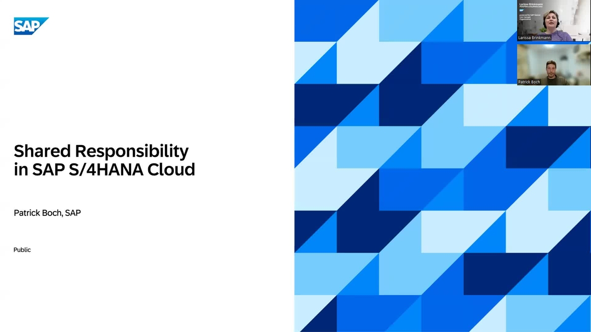 SAP Video - Shared Responsibility in SAP S4HANA Cloud