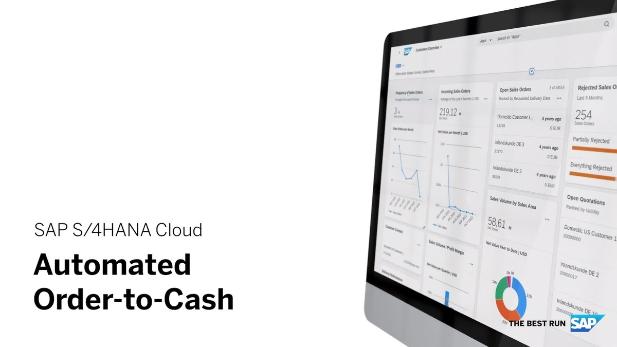 SAP Video - SAP S/4HANA Cloud, public edition: Automated Order-to-Cash