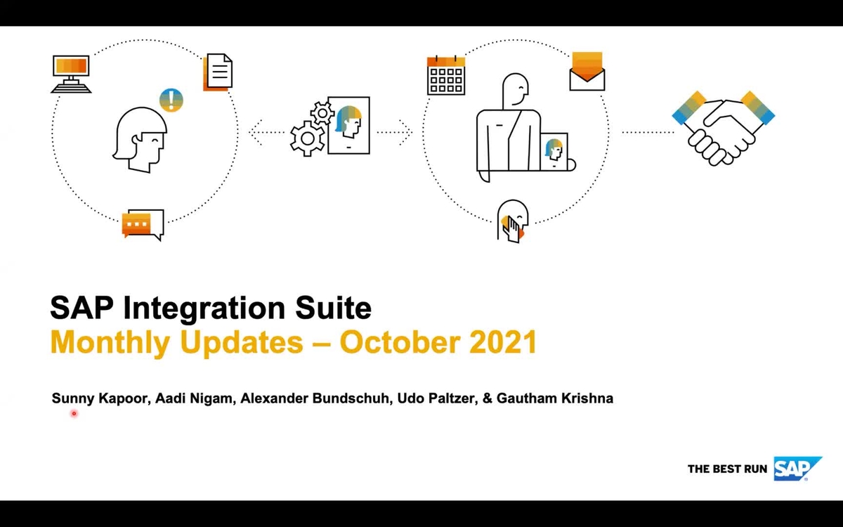 SAP Video - SAP Integration Suite October – monthly update