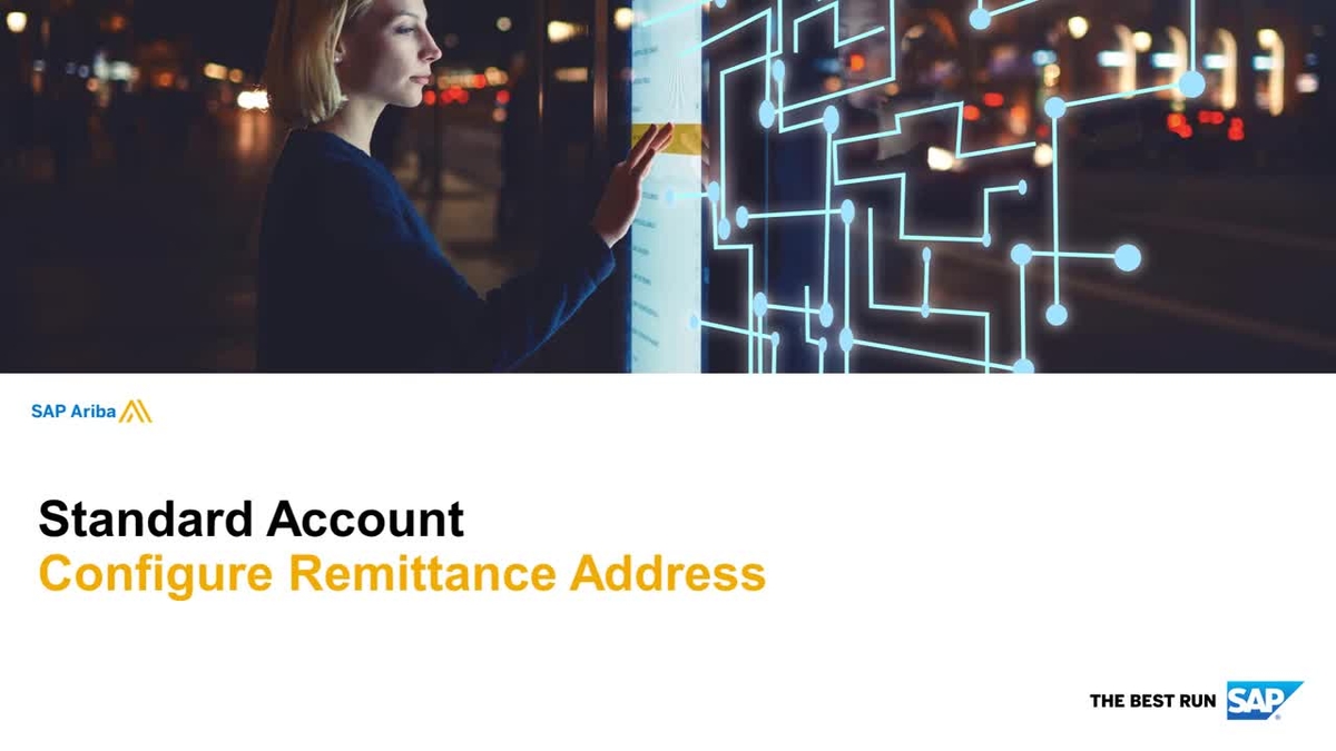SAP Video - Configure Remittance Address