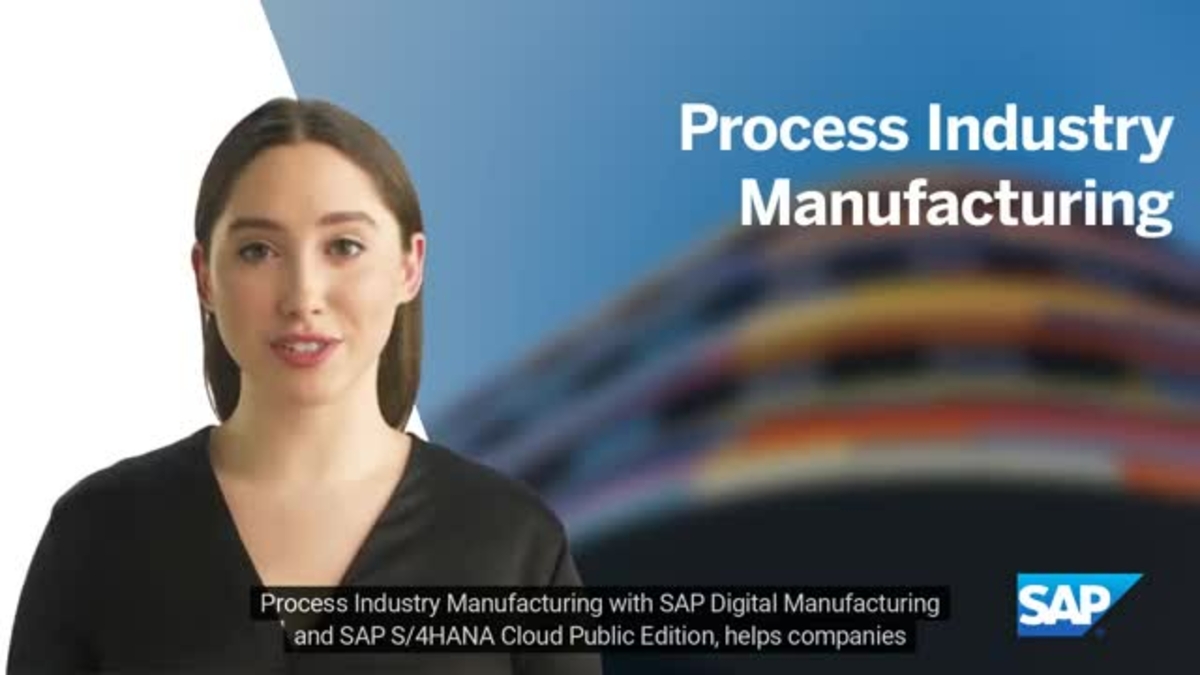 SAP Video - Process Industry Manufacturing in Public Cloud, powered by SAP