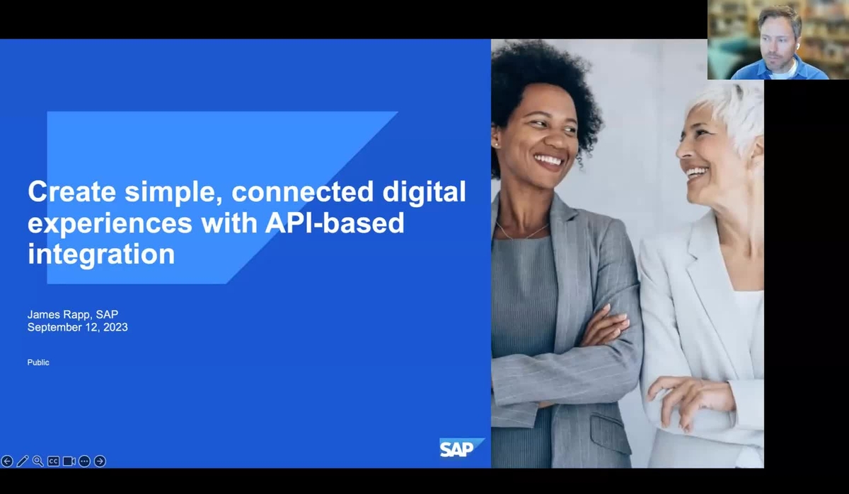 SAP Video - Create simple, connected digital experiences with API-based integration use case