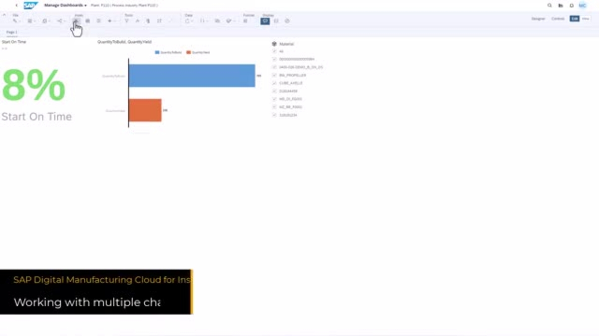 SAP Video - SAP Digital Manufacturing & Embedded SAC #3 - Multiple Charts