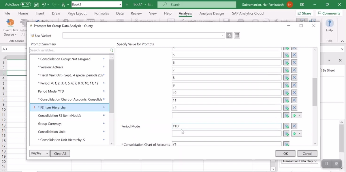SAP Video - SAP Analysis for Microsoft Office - Consolidation Balance Sheet