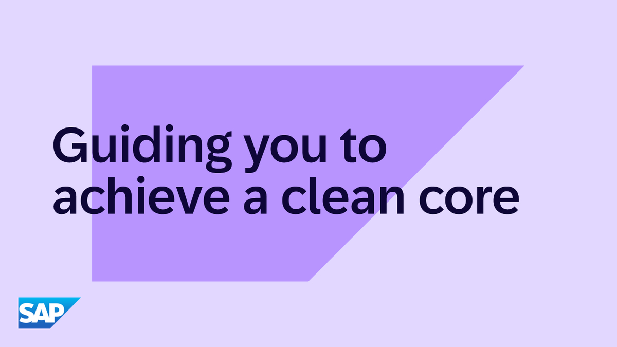 SAP Video - Achieve a Clean Core with Content and Services from SAP ...