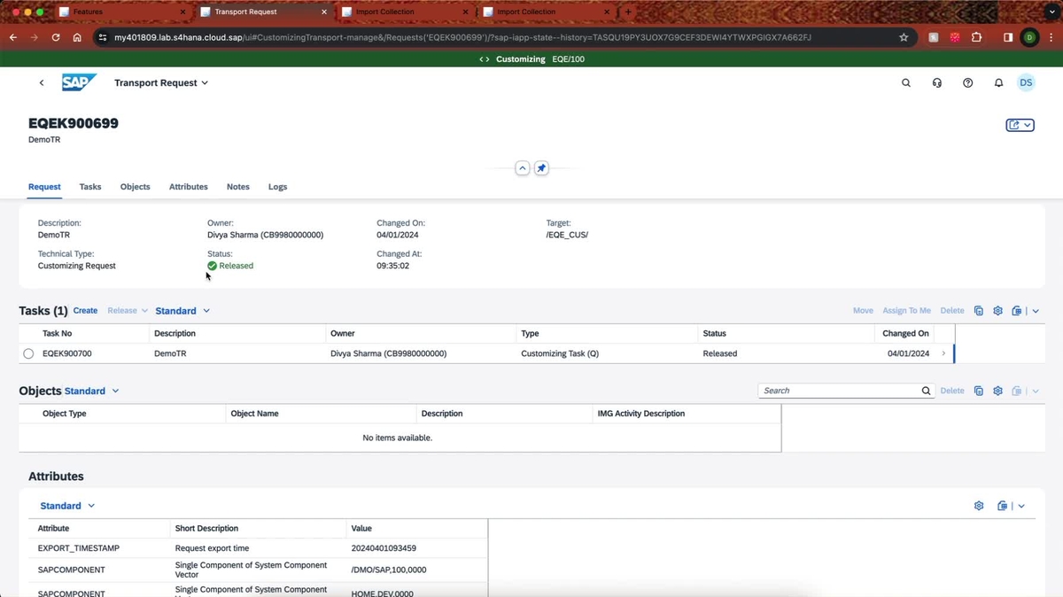 Sap Video Transport Monitoring In Sap S 4hana Cloud Public Edition