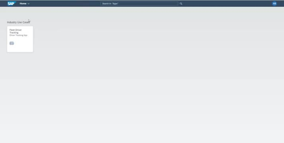 SAP Video - Fleet Driver Tracking Prototype Demo