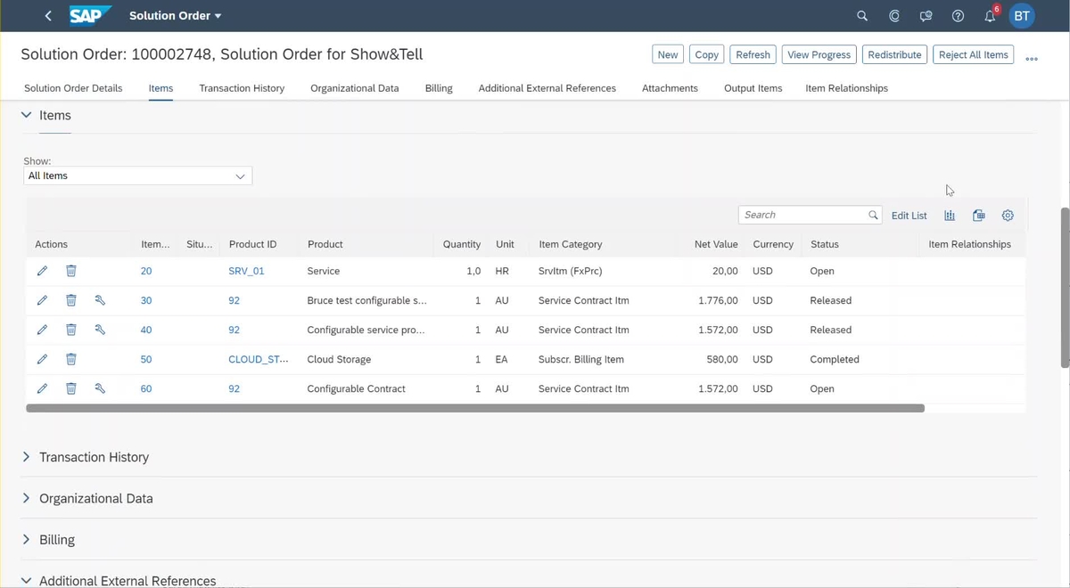 SAP Video - Solution Order Management 2105 - Subscription Billing ...