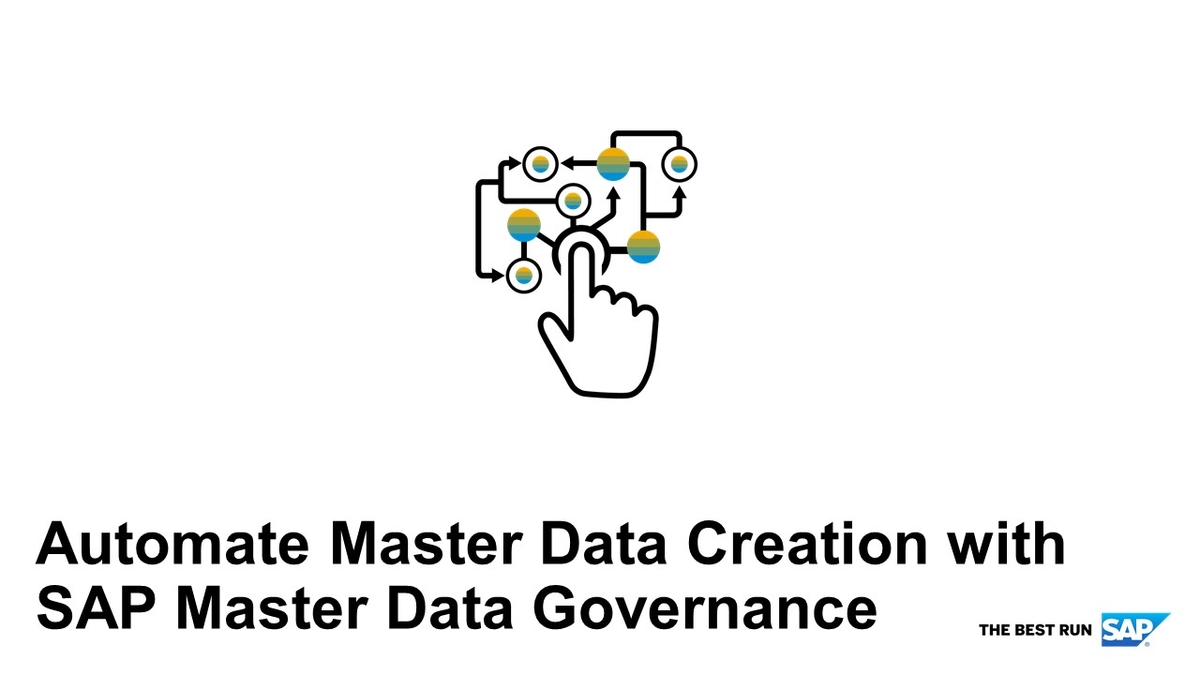 SAP Video - Automate Master Data Creation with SAP MDG