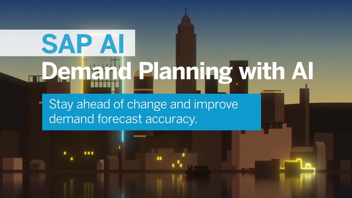 SAP Video - Demand forecasting for supply chain with artificial ...
