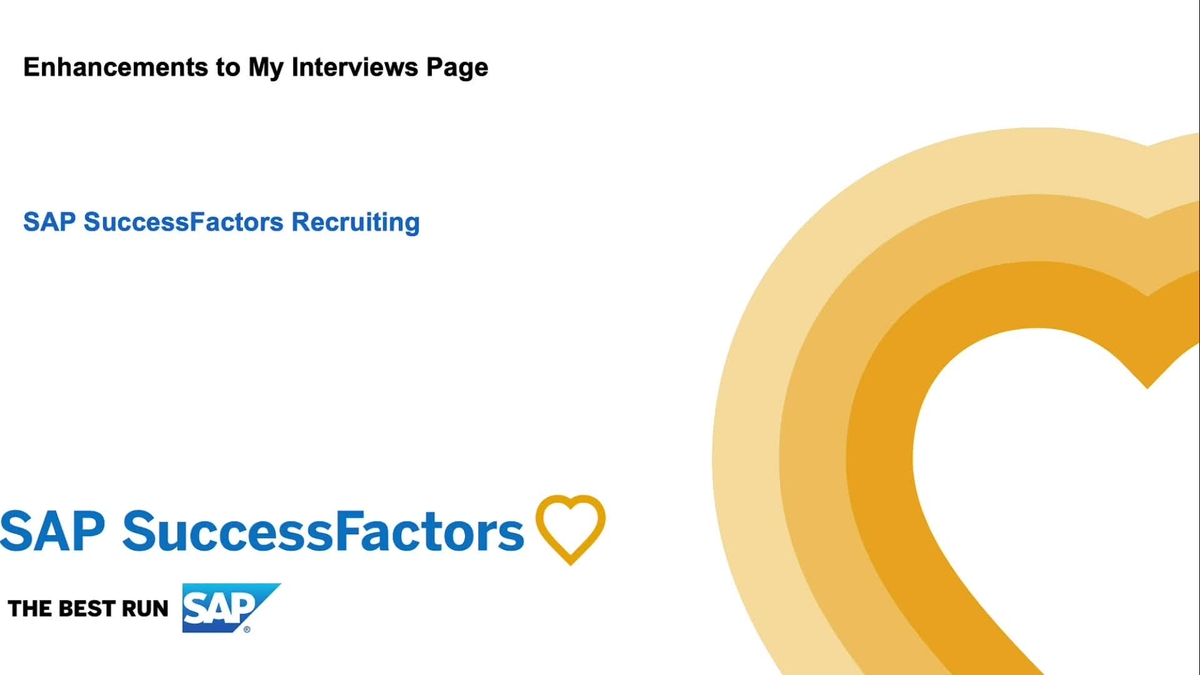 SAP Video - H1 2024 - Recruiting - Enhancements to My Interviews page