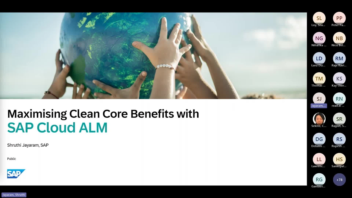 SAP Video - Maximizing Clean Core Benefits with SAP Cloud ALM-19 Oct 2024