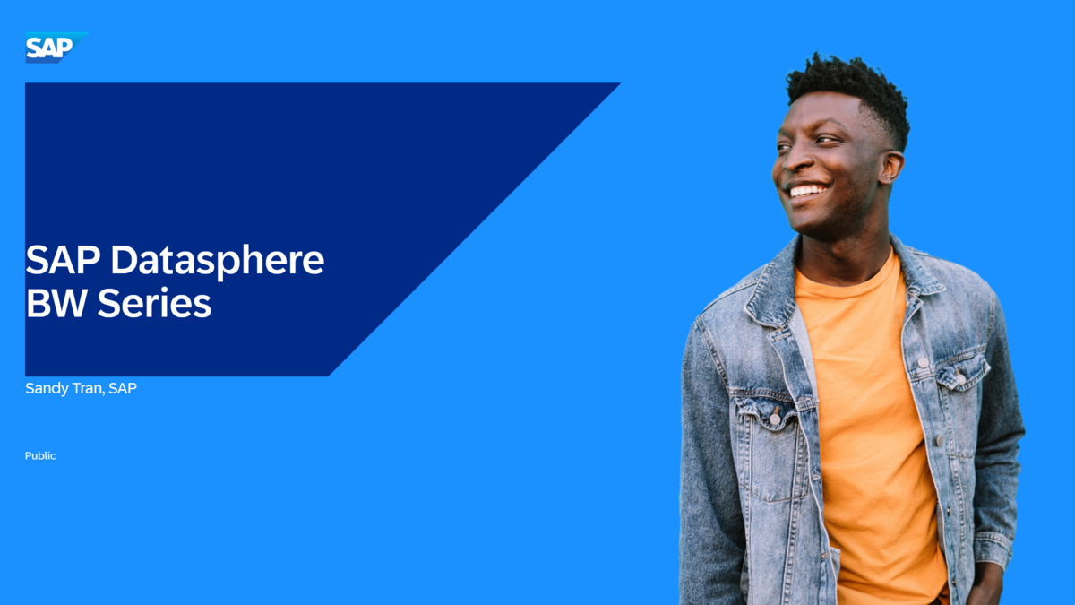 SAP Video - SAP Datasphere BW Series - Part 7.2: Analytic Model ...