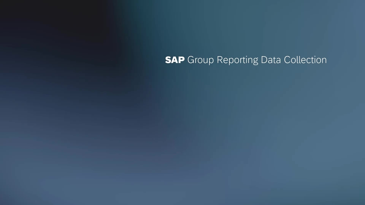 SAP Video - SAP Group Reporting Data Collection Overview