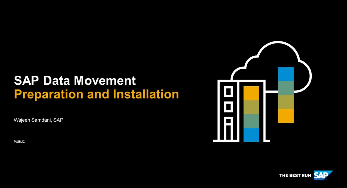 SAP Video - SAP Data Movement Preparation and Installation
