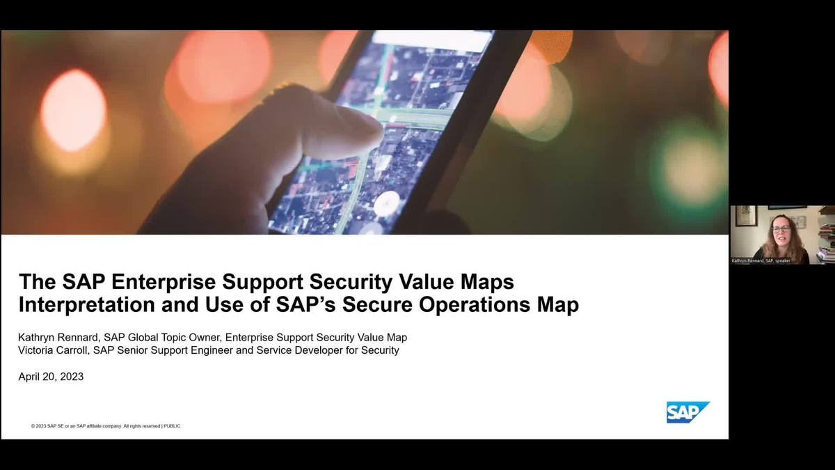 SAP Video - The SAP Enterprise Support Security Value Map