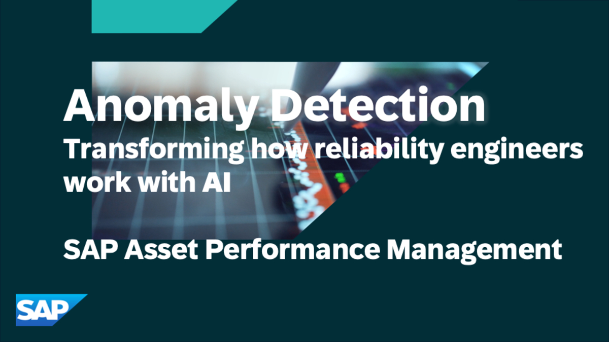 SAP Video - Anomaly Detection in SAP Asset Performance Management - Transform how Reliability ...