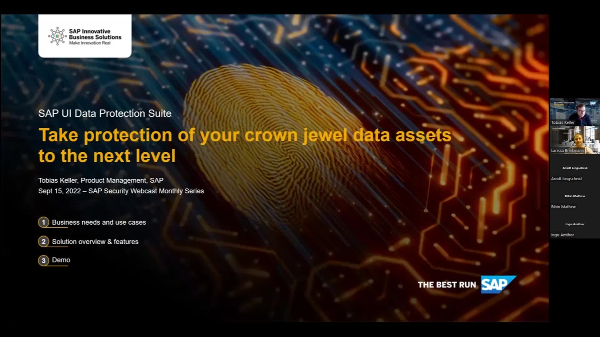SAP Video - Data Classification and levels based access in core SAP