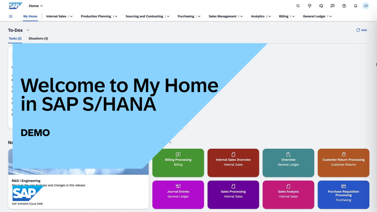 SAP Video - Welcome to My Home in SAP S/4HANA