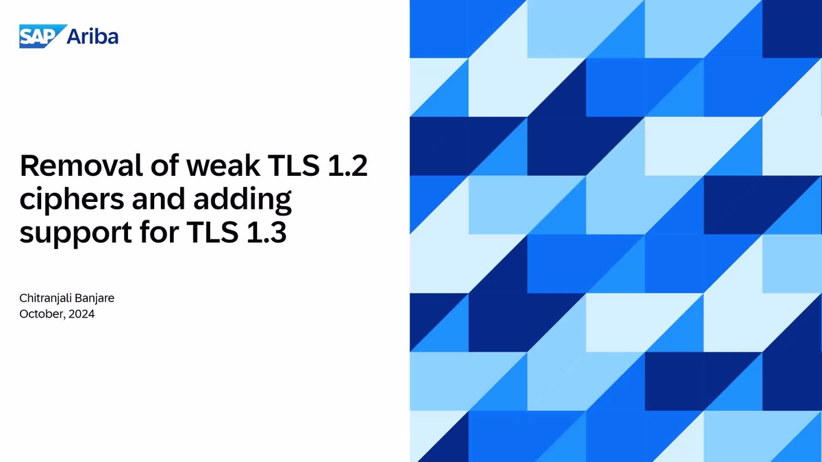 Sap Video Tls 1 3 Updates Replay