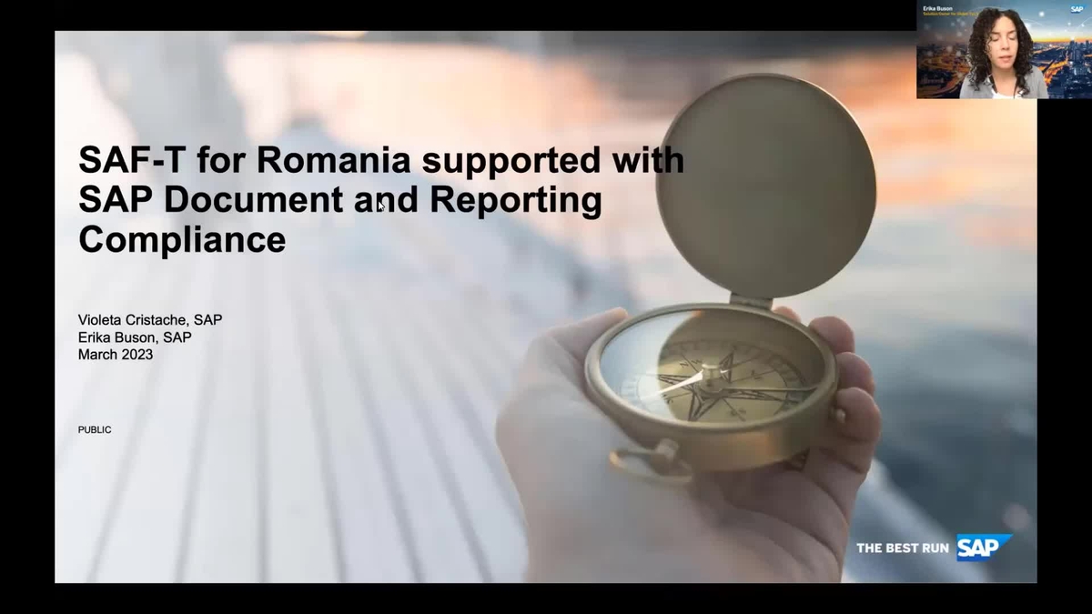 SAP Video - SAF-T for Romania supported with SAP Document and Reporting ...