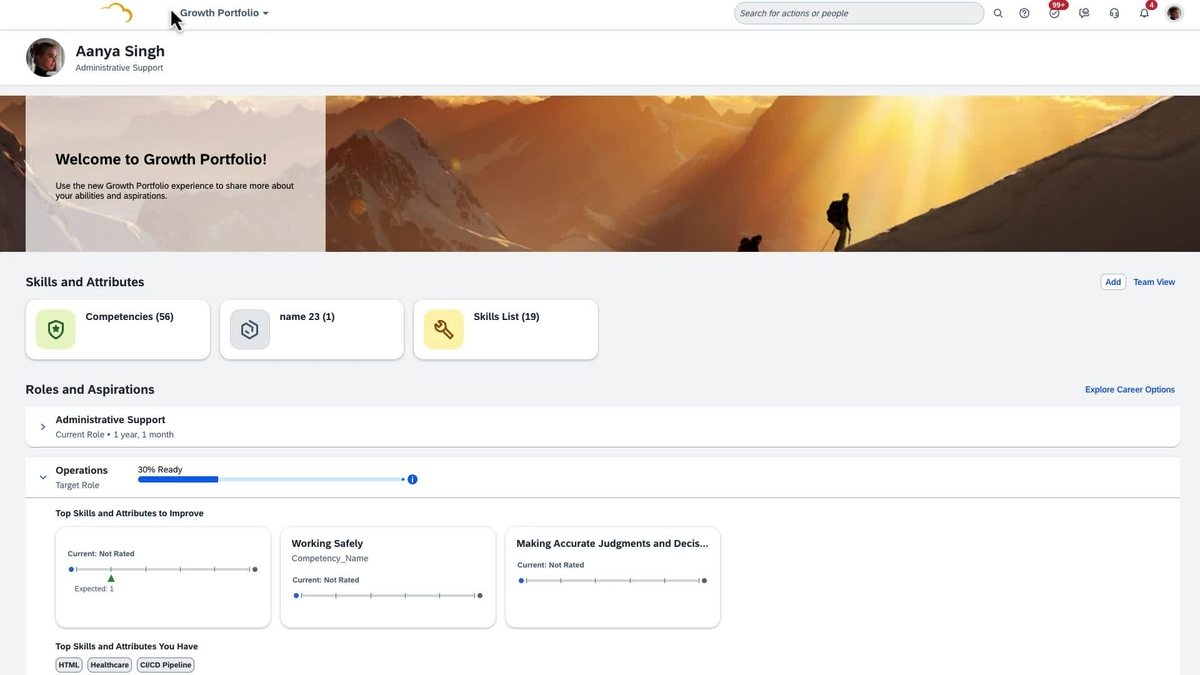 SAP Video - Latest Career Worksheet