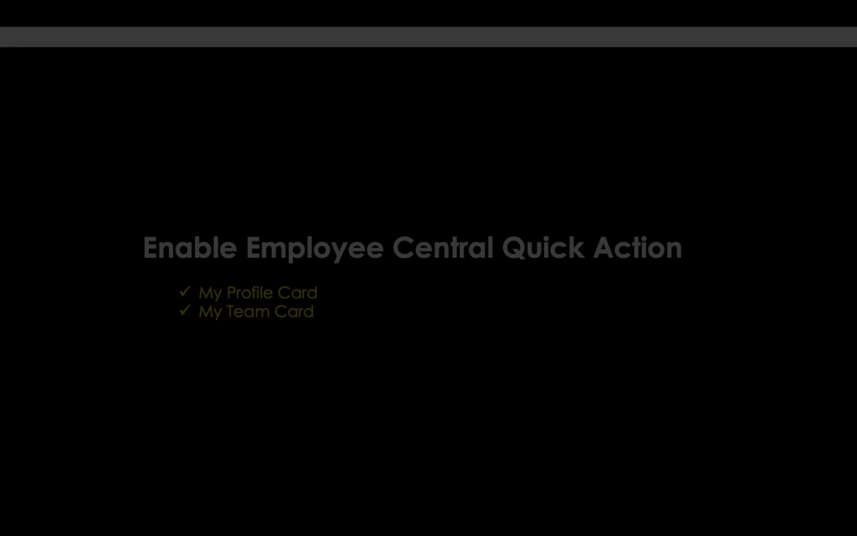 SAP Video - Employee Central Quick Actions for Employee and Manager ...