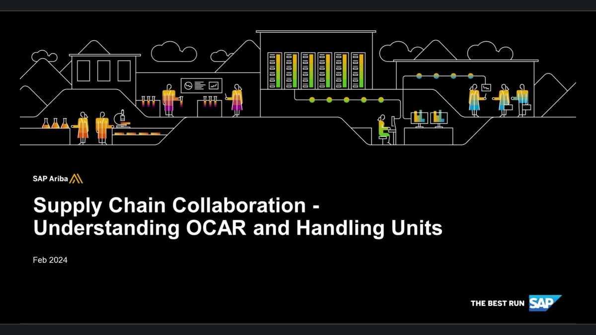 SAP Video - Supply Chain Collaboration - Understanding OCAR and ...