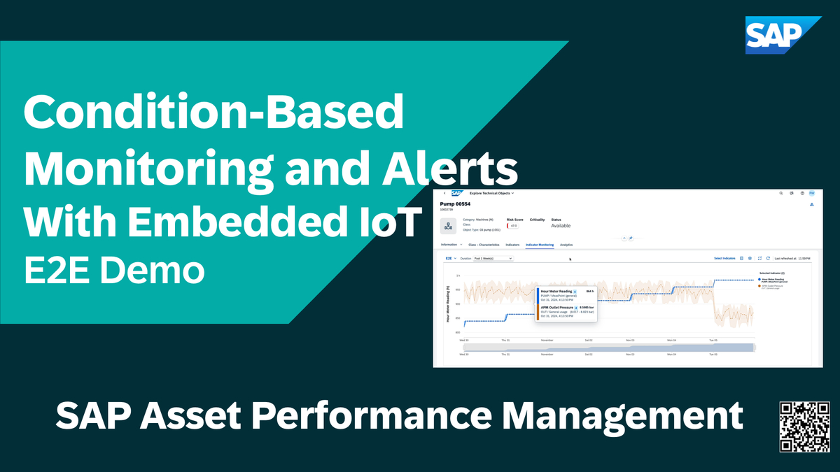Sap Video Condition Based Monitoring And Alerts With Embedded Iot 9378