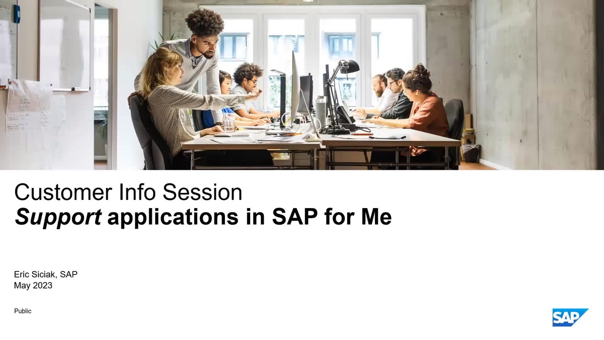 SAP Video - Comment utiliser la nouvelle application « Get Support ...