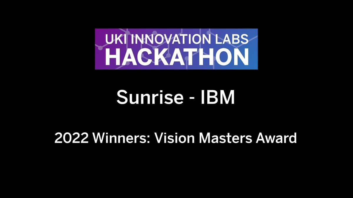 SAP Video - IBM - Hackathon 2022 Pitch - Winner