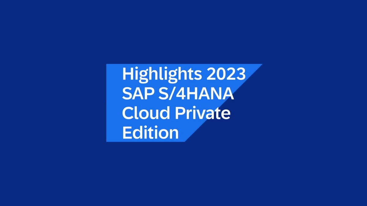 SAP Video - 03 SAP S/4HANA 2023 Highlights - R&D