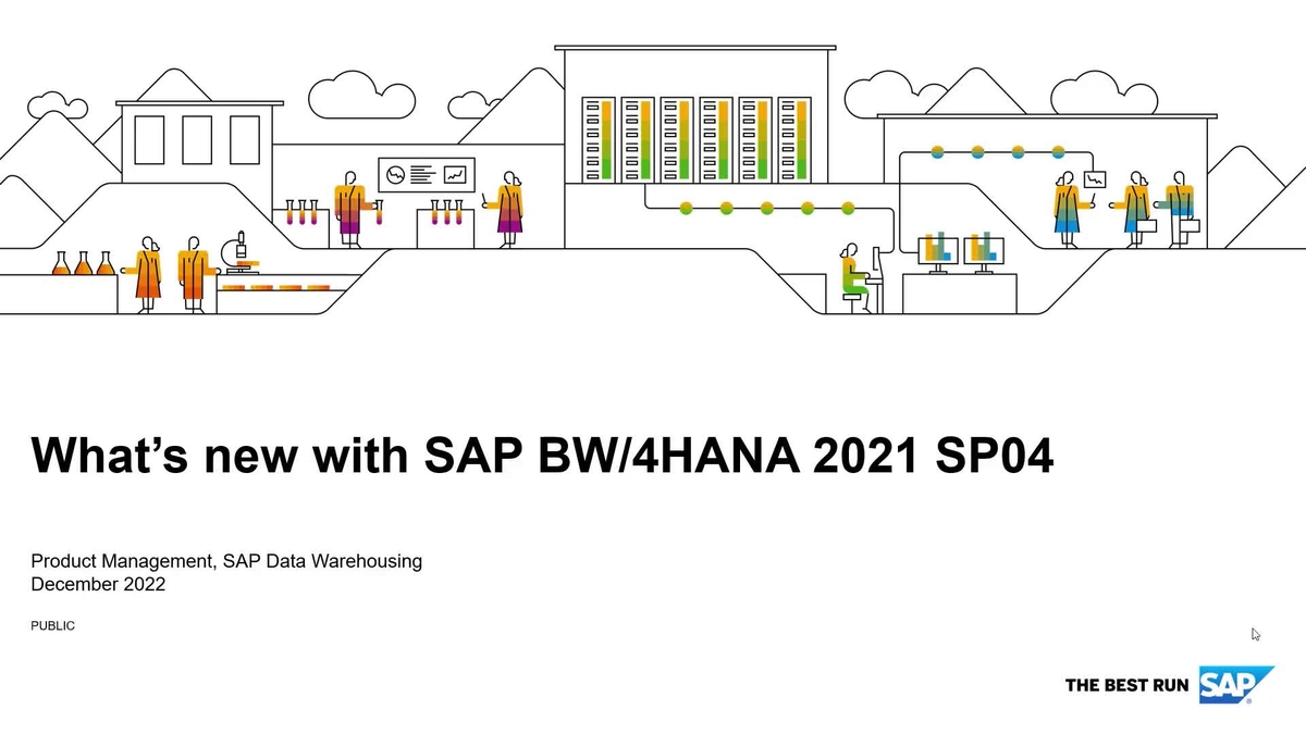SAP Video - What's new with SAP BW/4HANA 2021 SP04