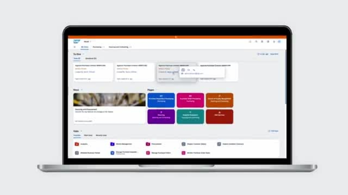 SAP Video - 2402 | Collaborative ERP – Collaborate Based on Contact ...