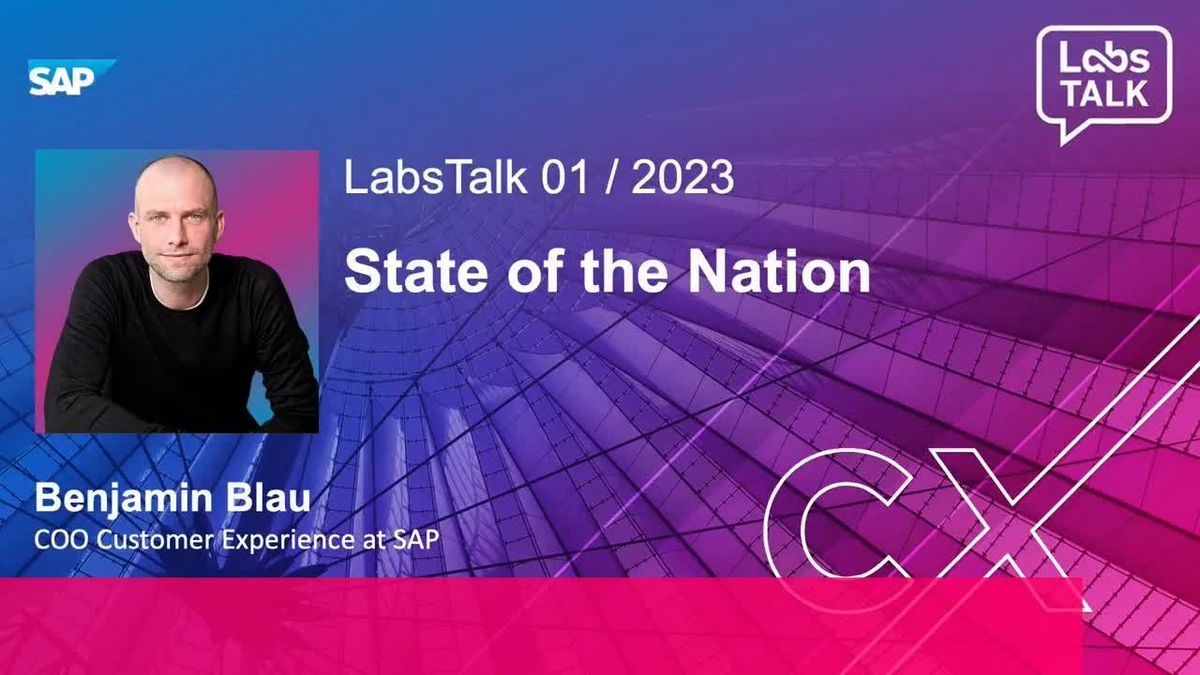 SAP Video - SAP LabsTalk - Ep01 - 2023_ State of the Nation with Benni Blau